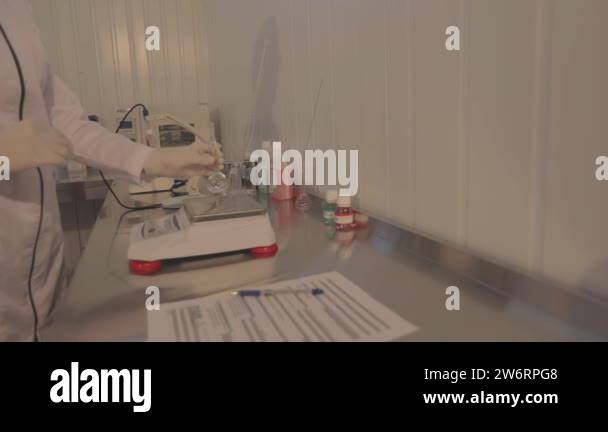 Work processes in the laboratory. Mucin production laboratory ...