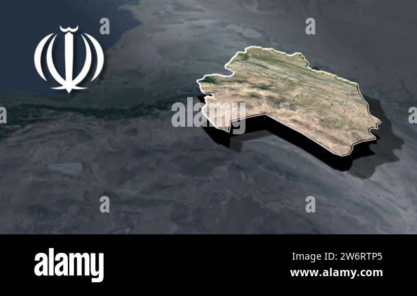 Provinces of Iran animation map Stock Video Footage - Alamy