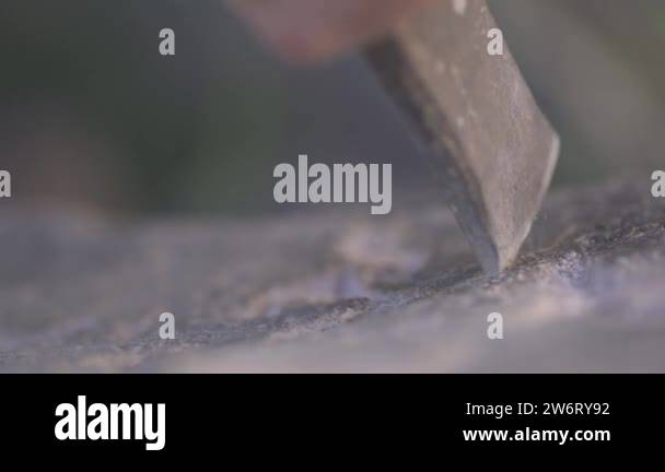 Ancient man cave painting and writing historic inscription graffiti on ...