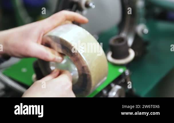 Industrial production and transformer winding. Toroidal transformer ...