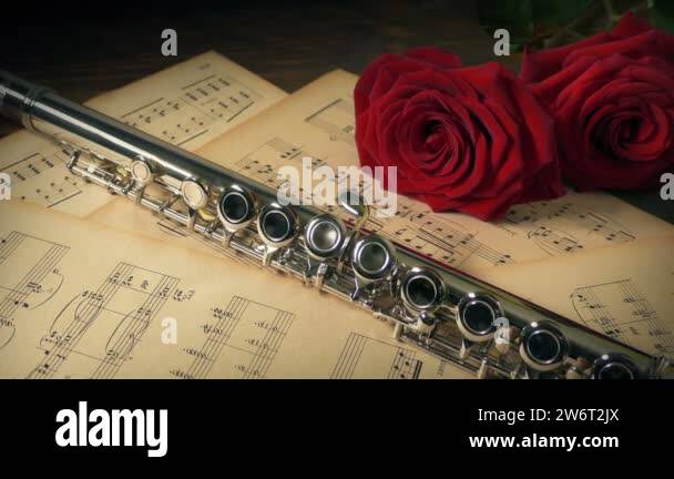 Flute flowers sheet music Stock Videos & Footage - HD and 4K Video ...