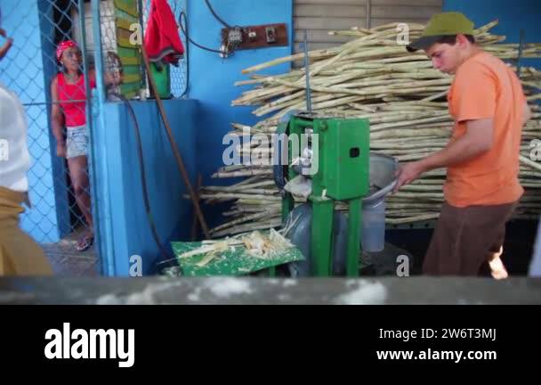 Sugar cane juice machine cuba Stock Videos & Footage - HD and 4K Video ...