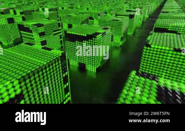 High tech circuit machine futuristic sci-fi LED electric light matrix ...