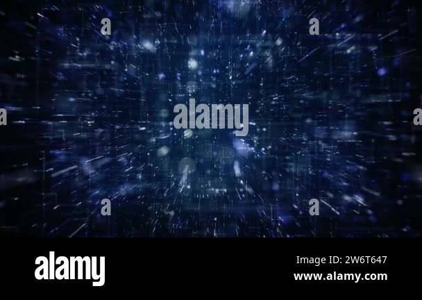 Abstract Digital Data Technology Background Loop/ 4k animation of an ...