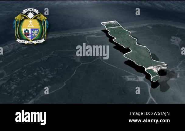Districts of Nauru animation map Stock Video Footage - Alamy