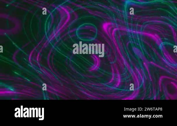 Dizzying Curves Of Lines On Black Background Motion Lines Move In Beautiful Patterned Curves