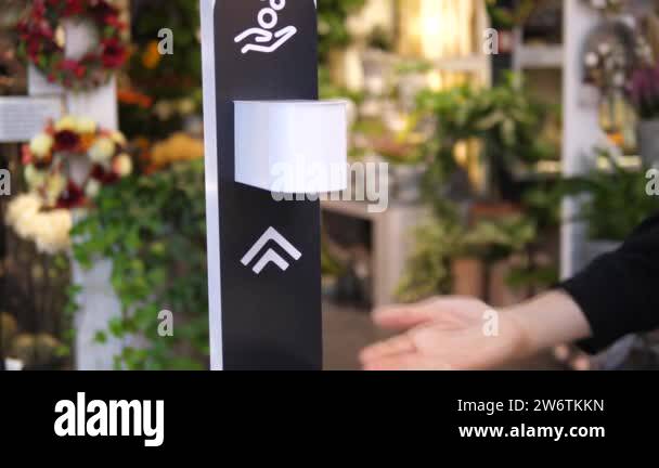 Automatic hand sanitizer dispenser Stock Videos & Footage - HD and 4K ...