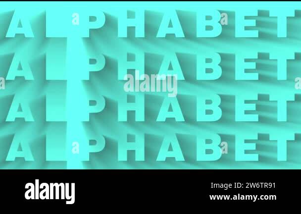 SEAMLESS ANIMATED ENGLISH ALPHABET YELLOW BACKGROUND Stock Video ...