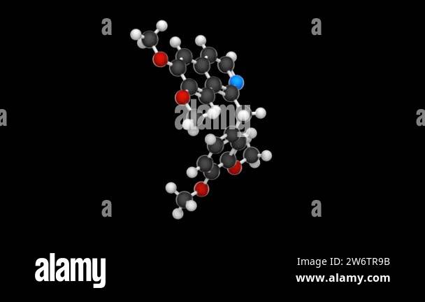 Papaverine (Papaverin) is an opium alkaloid antispasmodic drug. Formula ...