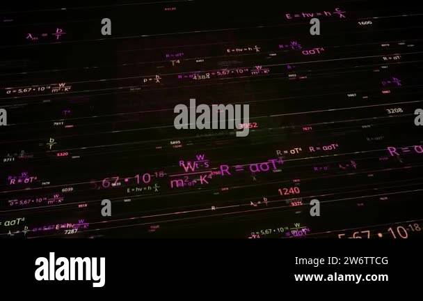 Colorful mathematical formulas. Animation. Software mathematical ...