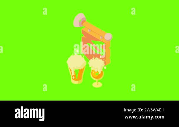 Beer party icon animation Stock Video Footage - Alamy