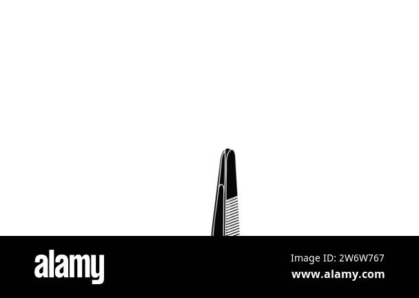 Medical forceps icon animation Stock Video Footage - Alamy