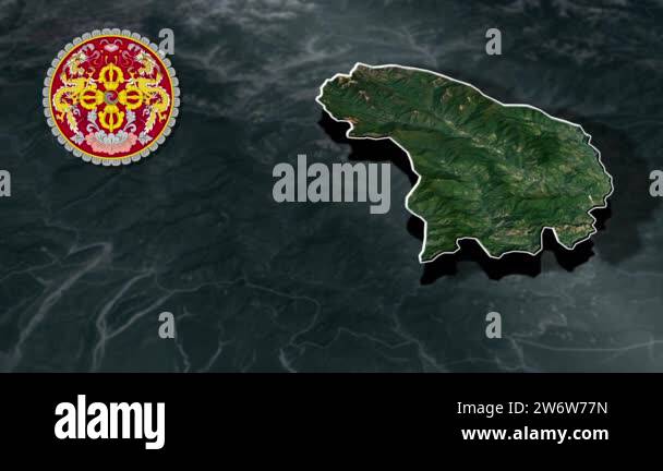Districts of Bhutan animation map Stock Video Footage - Alamy