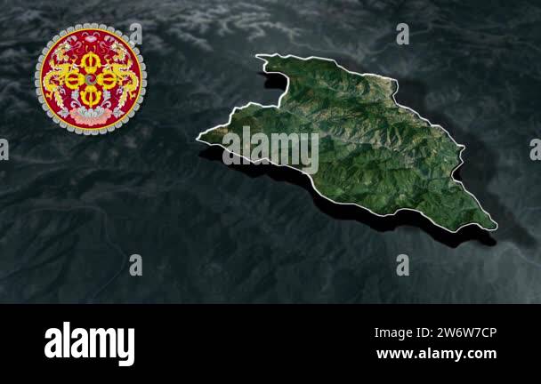 Districts of Bhutan animation map Stock Video Footage - Alamy