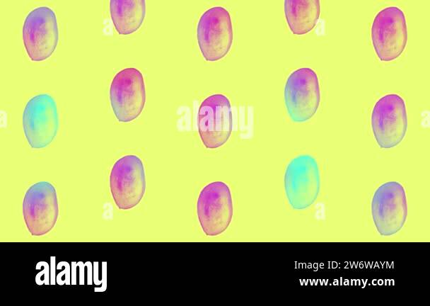 Mango pattern in vibrant gradient holographic neon colors. Concept art ...