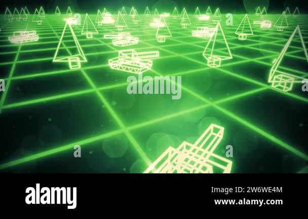 Retro 80s game tanks VHS tape video war battle vector arcade tron ...