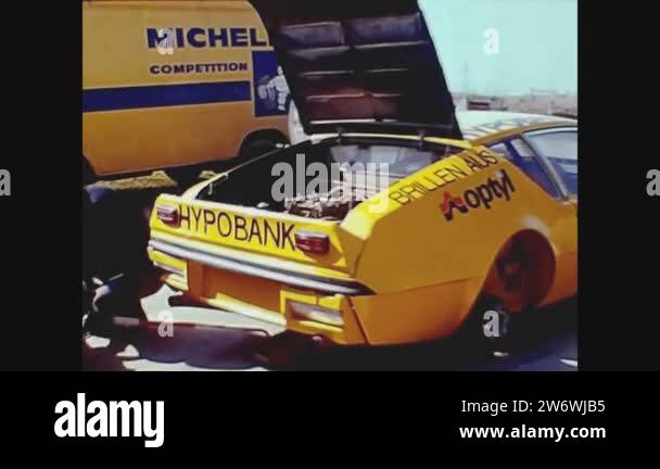 PARIS, FRANCE MAY 1975: Tuning of the Renault alpine a310 car before ...