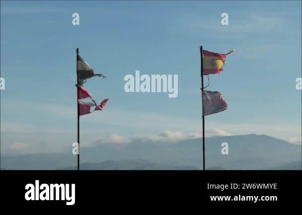 Flag blowing wind windy flags Stock Videos & Footage - HD and 4K Video ...