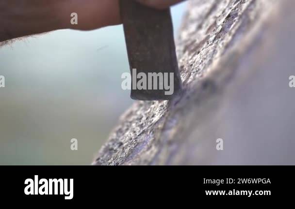 Ancient man cave painting and writing historic inscription graffiti on ...