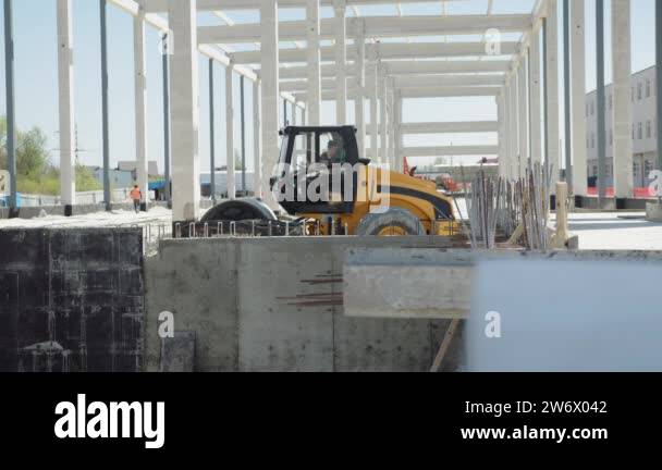 Ground hardening by heavy construction machinery rollers road and ...