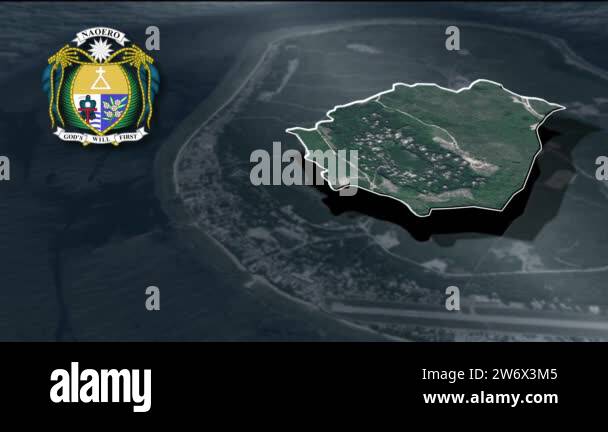 Districts of Nauru animation map Stock Video Footage - Alamy