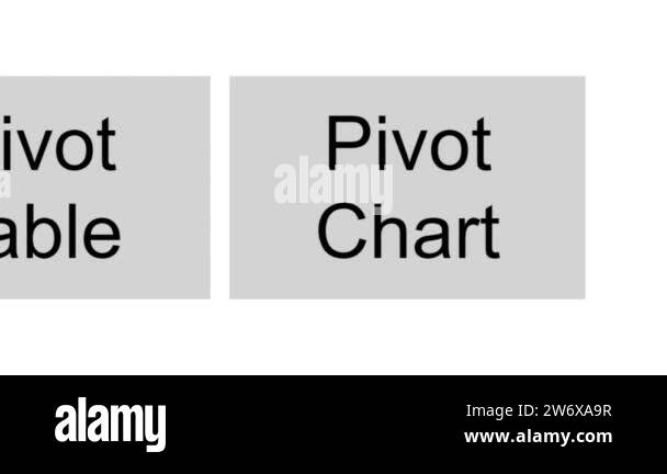 Cursor Slides Over and Clicks Pivot Chart To Organize Spreadsheet. Mouse Pointer on Device ...