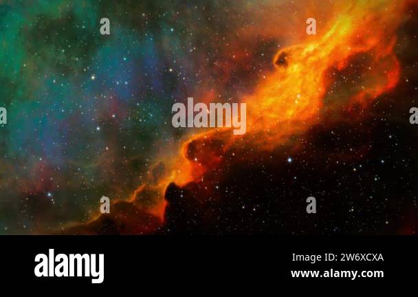 Loop Space Flight deep space exploration travel to The Omega Nebula ...