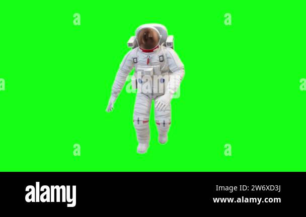 Copyright Free 3D Walking Astronaut Green Screen Effect Part 1 Stock ...