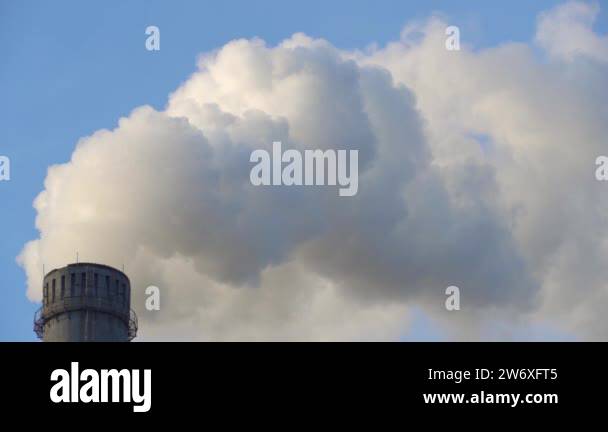 Smoking factory chimneys.Environmental problem of pollution of ...