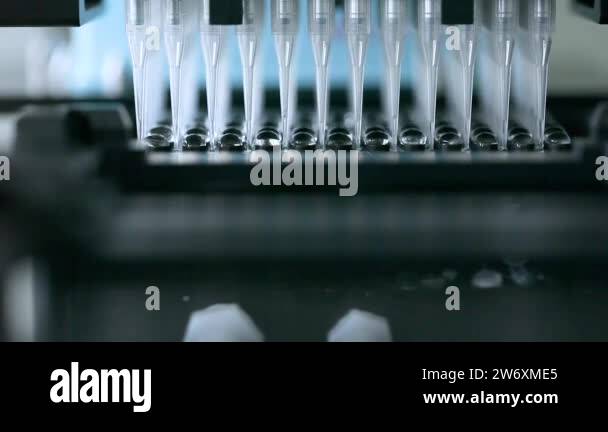 Automation in the clinical laboratory. Pipetting robot laboratory ...