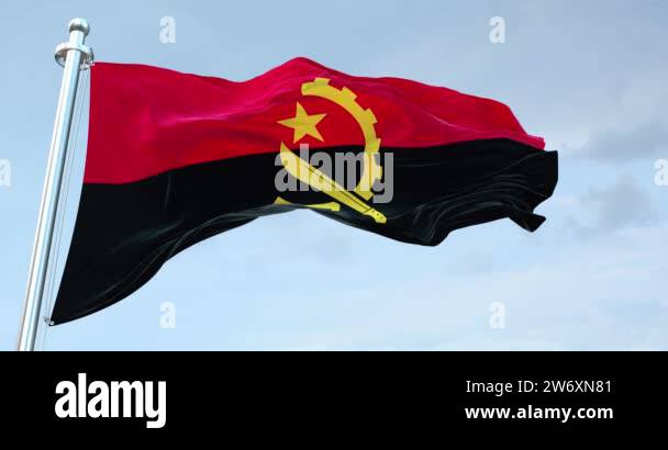 Angola flag waving Stock Videos & Footage - HD and 4K Video Clips - Alamy