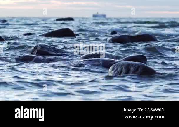 Baltic sea granite stone shore Stock Videos & Footage - HD and 4K Video ...