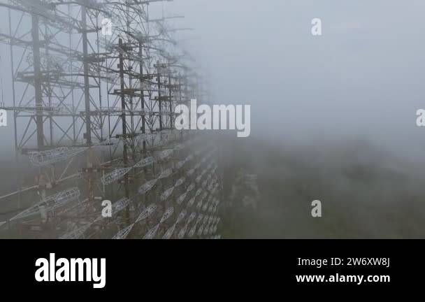 The arc is a secret object of the USSR, shot from above in the middle ...