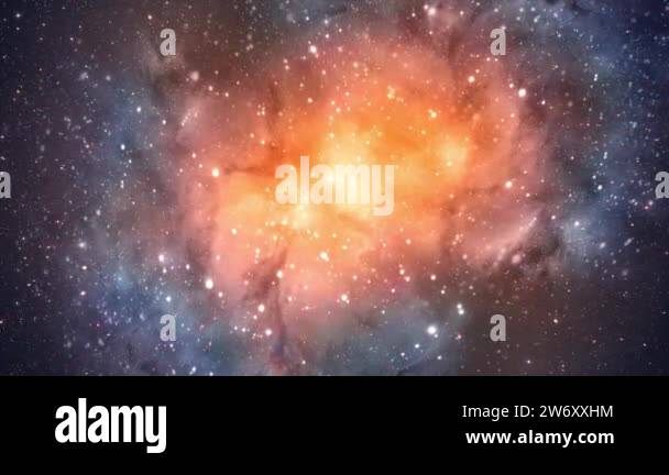 Nebula and galaxies in space. Starry sky with cosmic dust. Space star ...