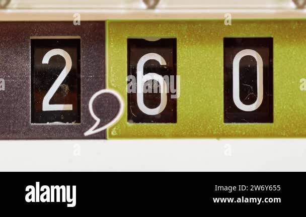 Gas Meter Turning Mechanical Digit Counter Loop Stock Video Footage - Alamy