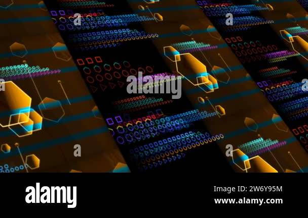 Quantum computer futuristic technology digital holographic process and ...