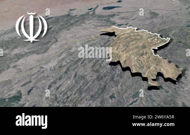 Provinces of Iran animation map Stock Video Footage - Alamy