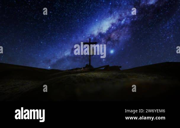 Crucifixion of Jesus Christ with thorn crown, nails, hammer and a rope ...