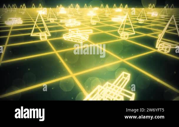 Retro 80s game tanks VHS tape video war battle vector arcade tron ...