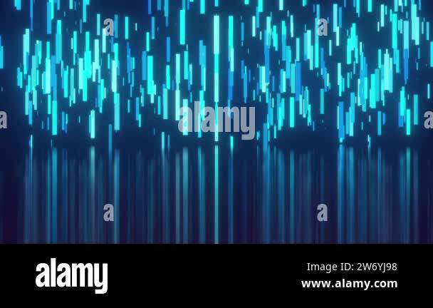 Falling techno lines on back Stock Video Footage - Alamy