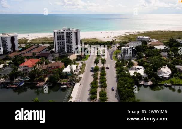 Lido Key, Gulf of Mexico, Lido Key Beach, Sarasota, Aerial View ...