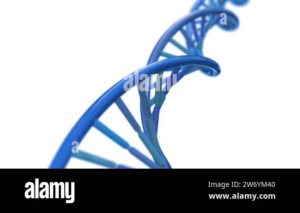 DNA spinning RNA double helix slow science electron microscope closeup ...