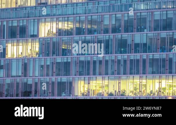 office corporate building with people office workers. dynamically ...