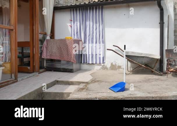 accidents while cleaning domestic house where a caucasian girl falls ...