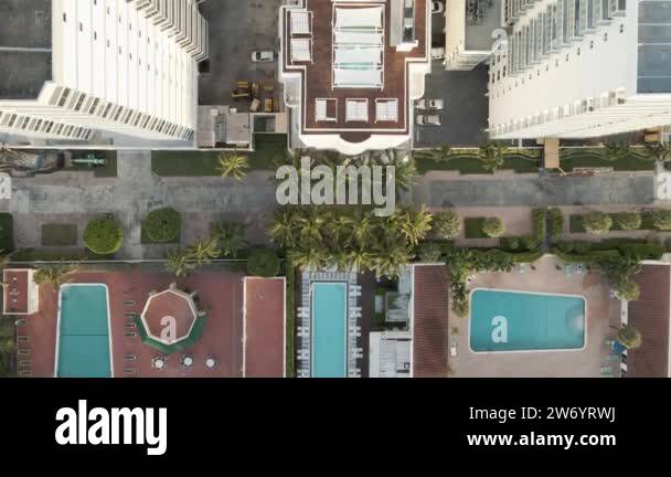Miami beach resort area view Stock Videos & Footage - HD and 4K Video ...