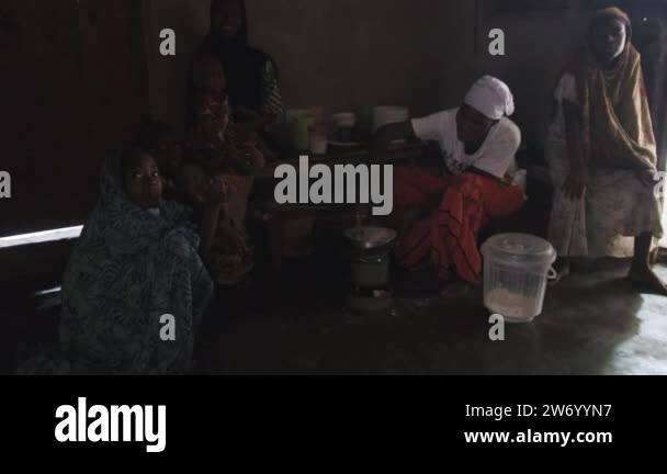 Life of a Poor Local African Family, Inside a Slum House in a Village ...
