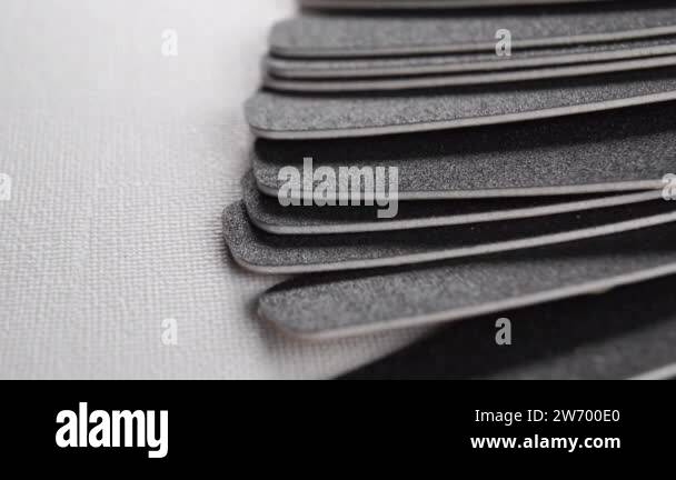 Black rough grained flexible nail files for manicure and pedicure ...