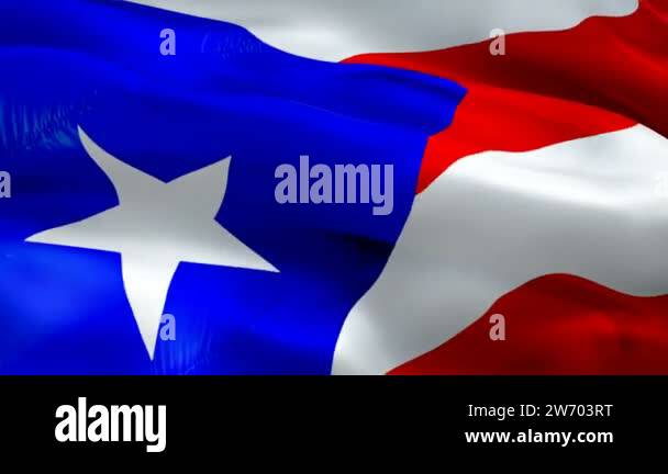Puerto Rico flag waving. National 3d United States flag waving. U.S ...