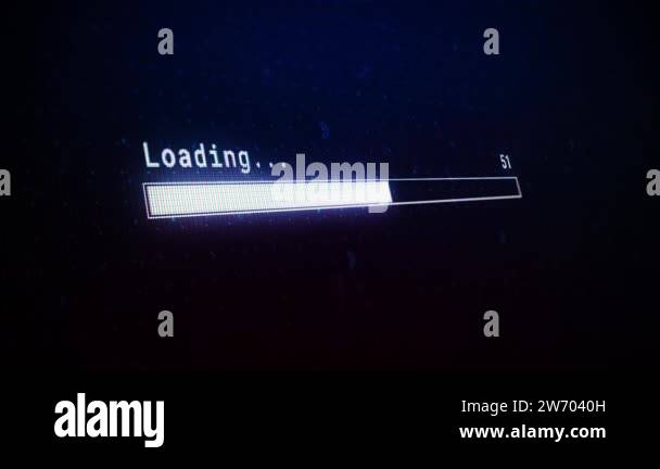 Loading progress bar downloading barloading screen pixelated progress animation. Status bar ...