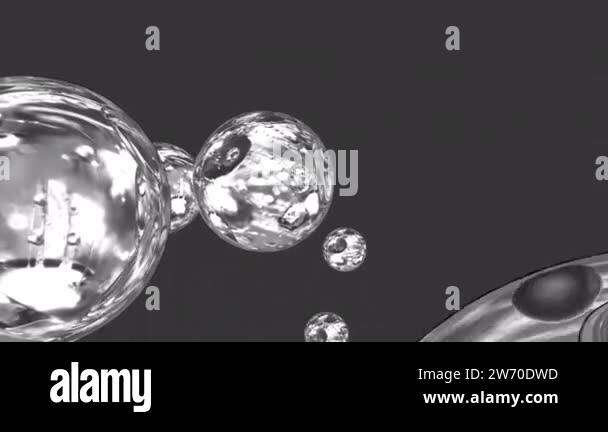 Spheres on transparent background 4K 60 fps with alpha Flowing balls ...